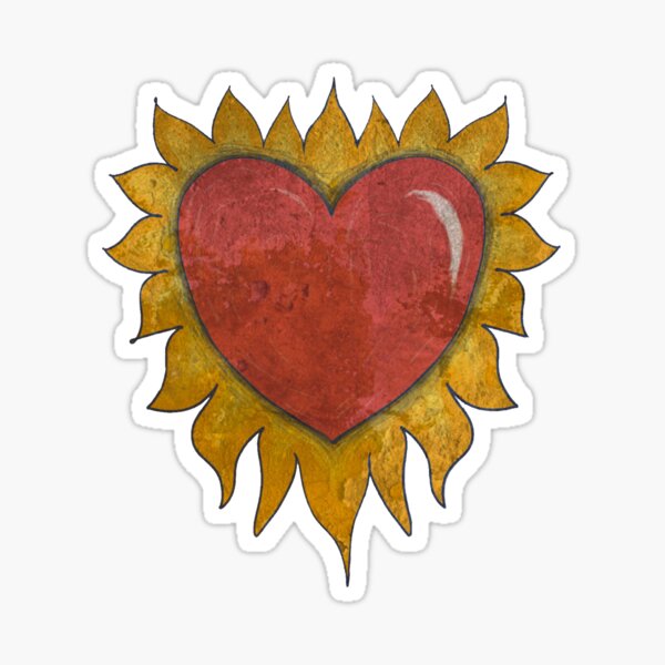 "Grunge heart" Sticker for Sale by r-manser | Redbubble
