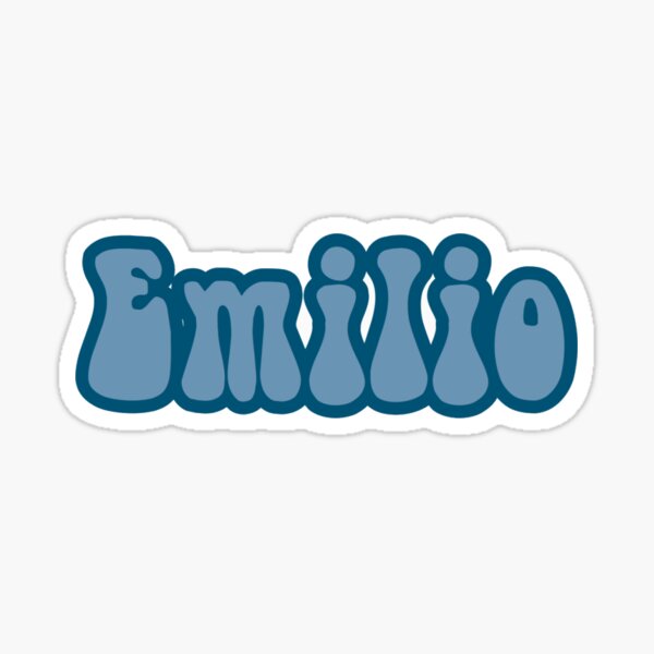 "Emilio" Sticker for Sale by daradrake1128 | Redbubble