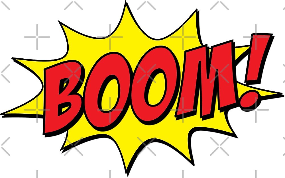 "Funny and Creative Explosion Onomatopoeia Boom Sound" by norman088 ...