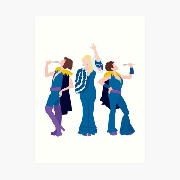 "Donna and the Dynamos - Mamma mia" Art Print for Sale by francescarp5 ...