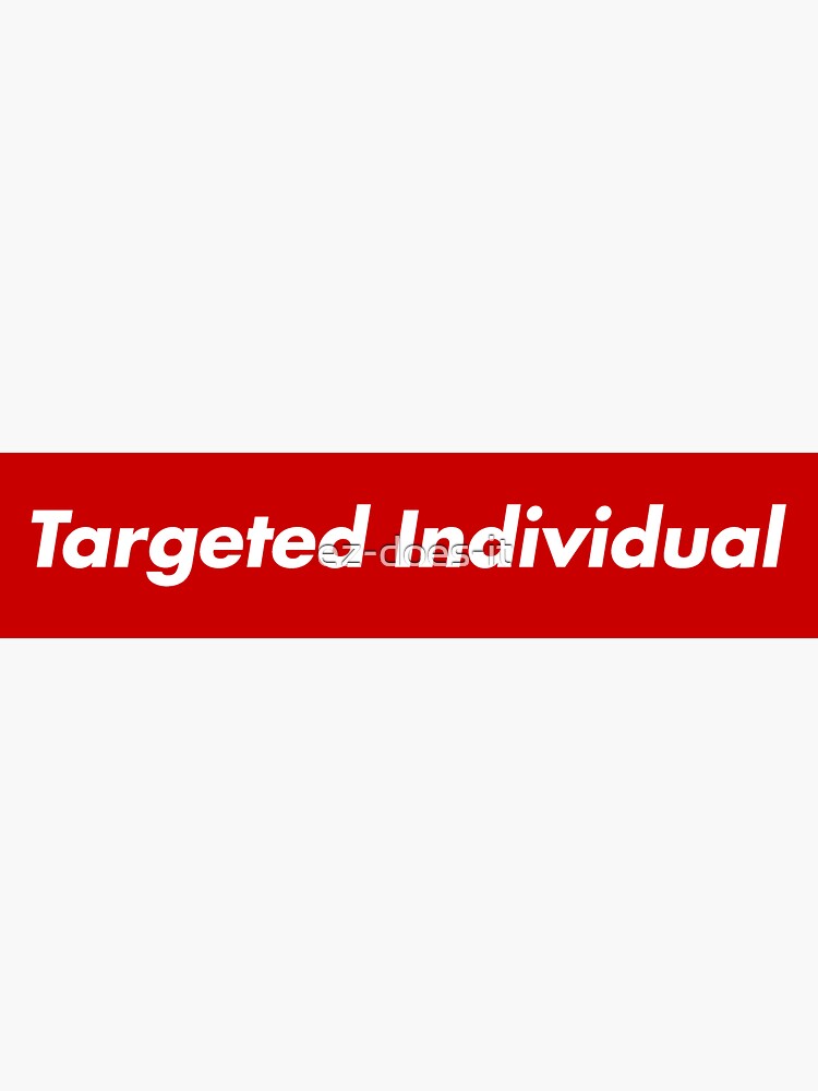 "Targeted Individual Stop Gangstalking Psychoware MKULTRA" Sticker for ...
