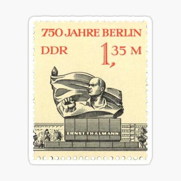 "Ernst Thälmann GDR Stamp" Sticker by benzivich | Redbubble