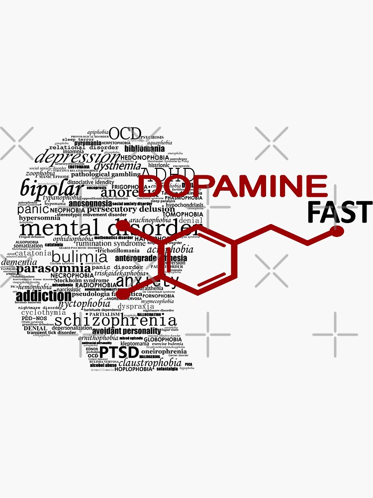 "Dopamine Fast" Sticker by 37designs | Redbubble