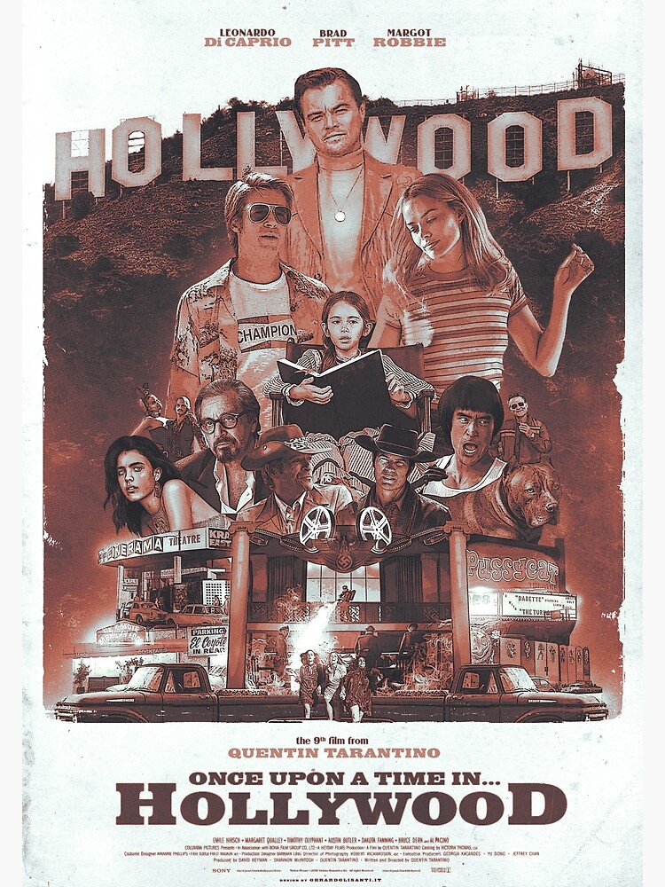 "Once Upon A Time in... Hollywood" Poster for Sale by lisantige | Redbubble