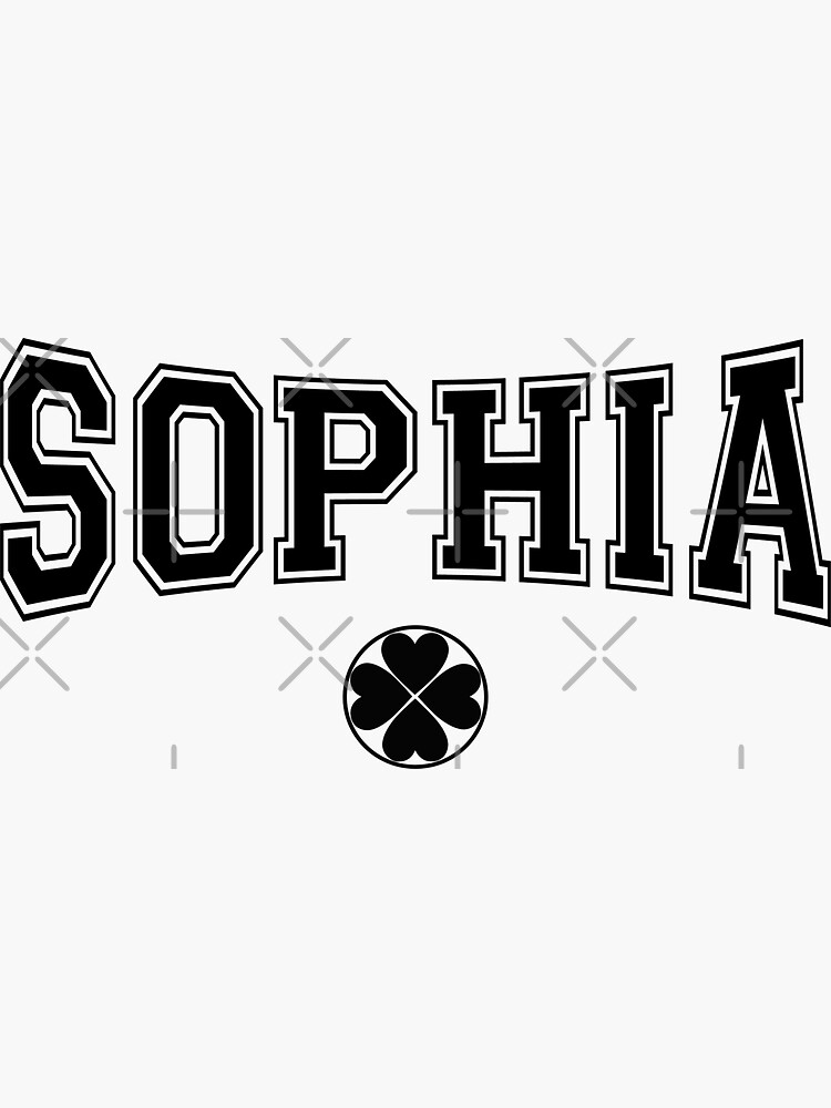"Sophia name" Sticker by anderj | Redbubble