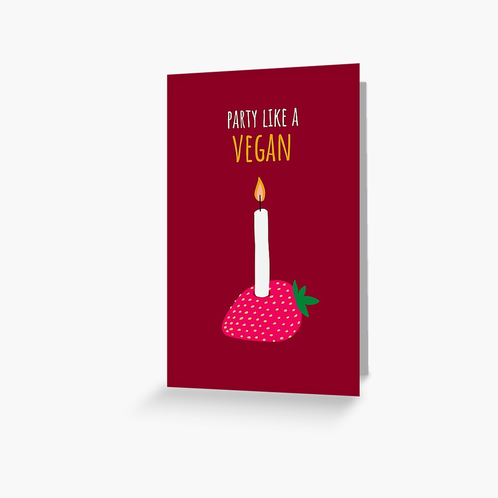 "Vegan greeting card" Greeting Card for Sale by eyerina | Redbubble