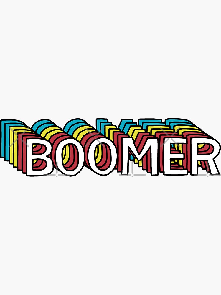 "Boomer" Sticker for Sale by ValentinaHramov | Redbubble