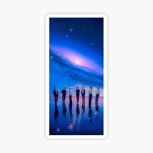 "BTS galaxy" Sticker by JungKook-BTS | Redbubble