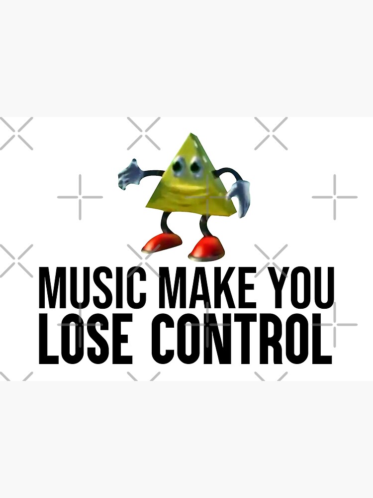 "Dancing Triangle Meme: Music Make You Lose Control" Art Print for Sale ...