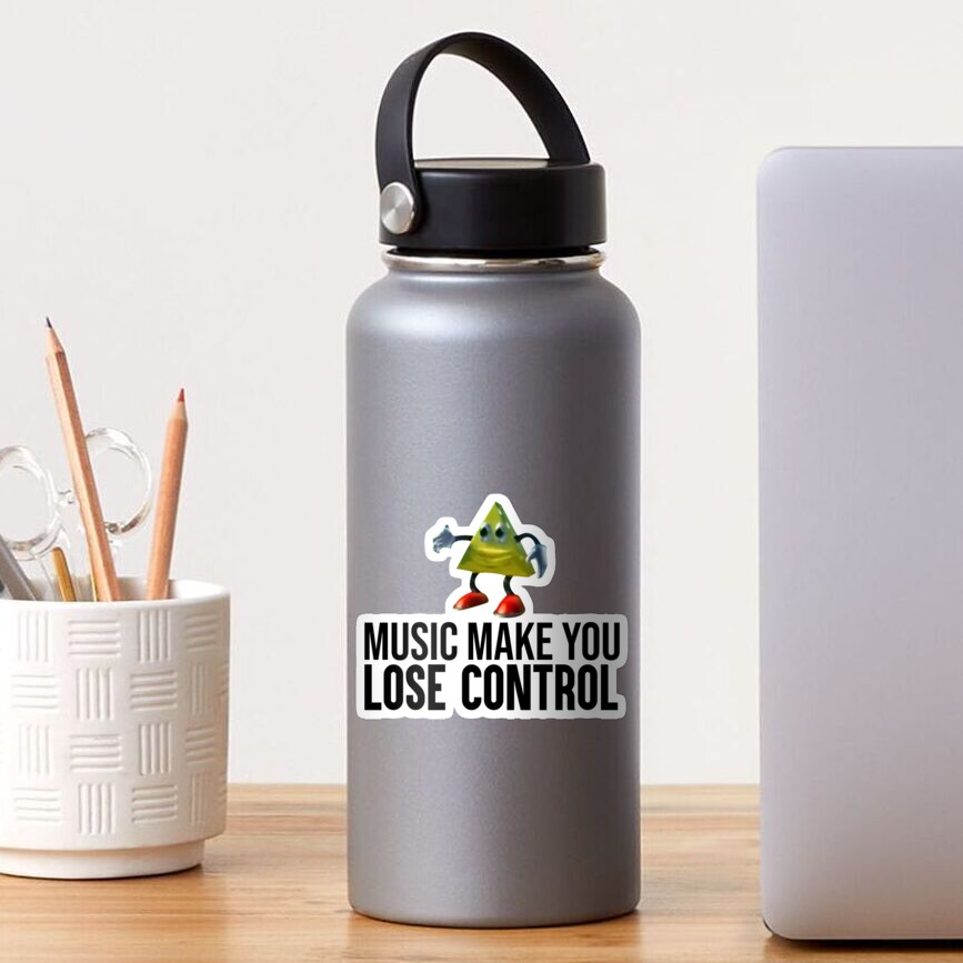 "Dancing Triangle Meme: Music Make You Lose Control" Sticker for Sale ...