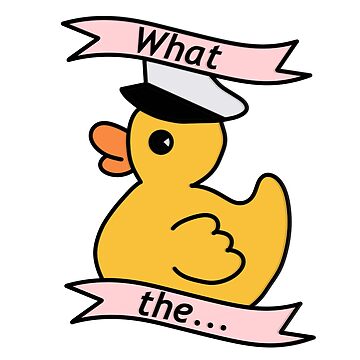 "What the duck?" Sticker for Sale by Everything-Ita | Redbubble