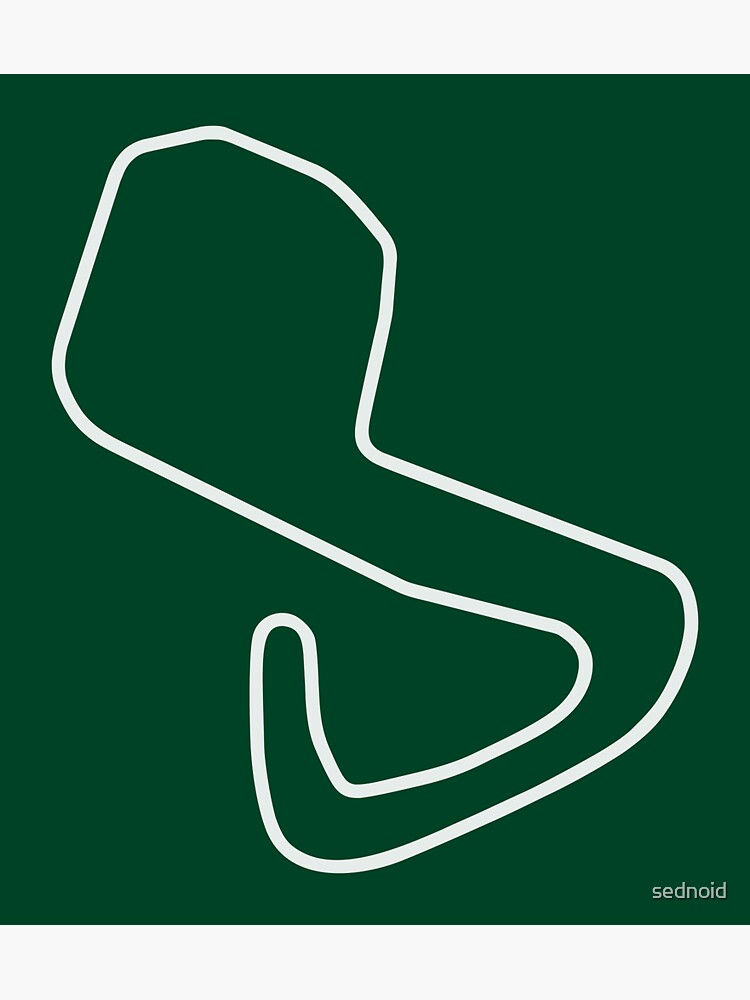 "Brands Hatch GP Circuit [outline]" Sticker for Sale by sednoid | Redbubble