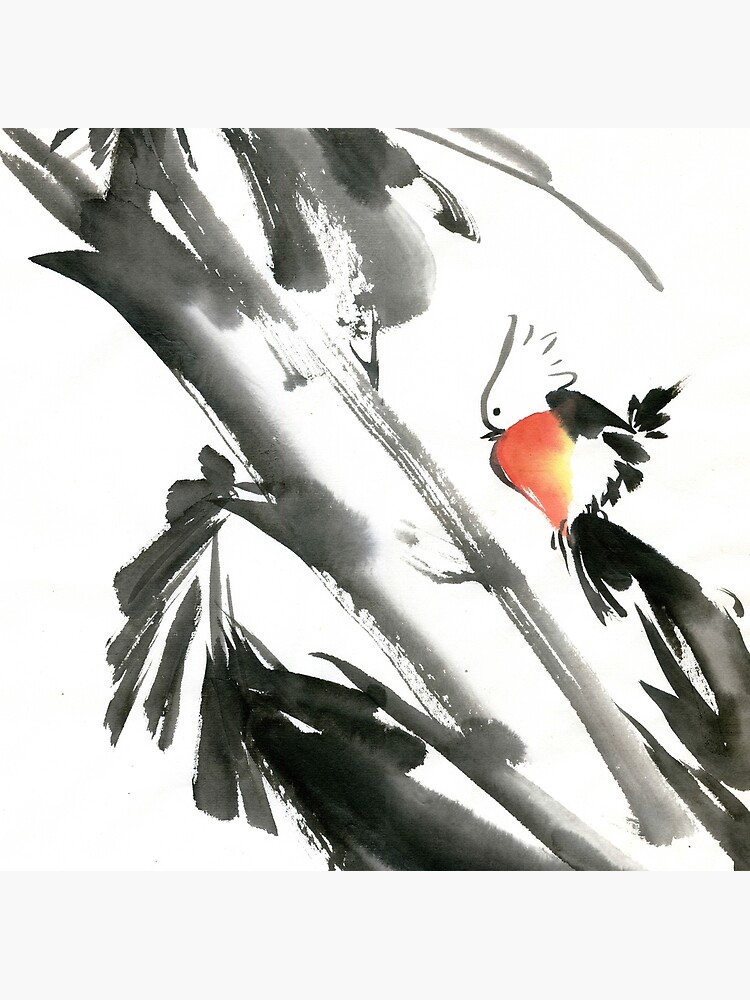 "Bird2- Chinese Shui-mo (水墨)" Poster von jasonksleung | Redbubble