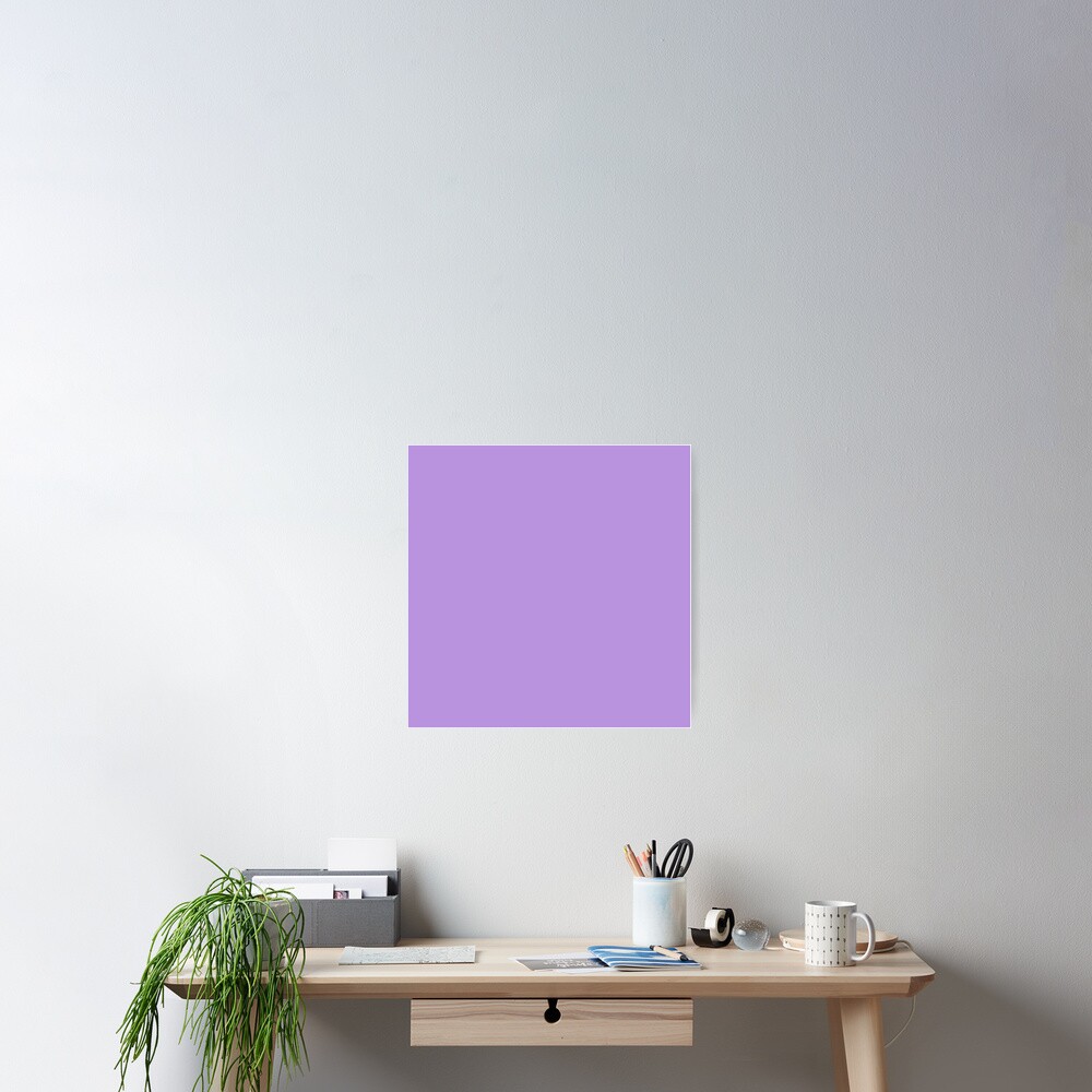 "Pastel Purple Violet Color" Poster for Sale by thesnowwhyte | Redbubble