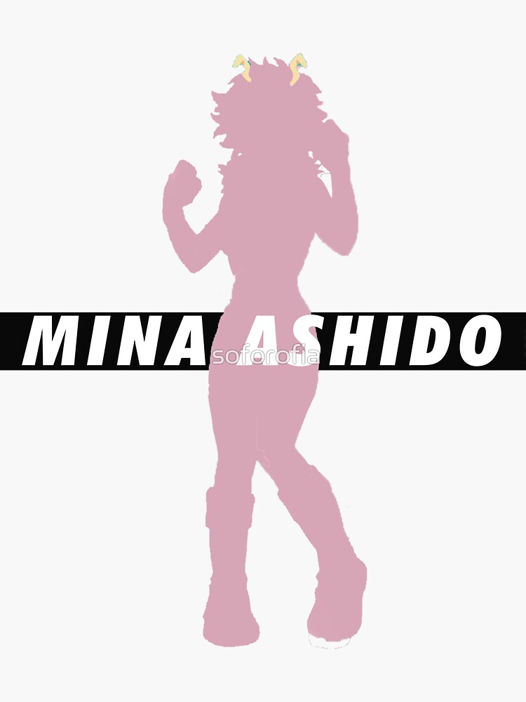"Mina Ashido - My Hero Academia " Sticker by soforofia | Redbubble