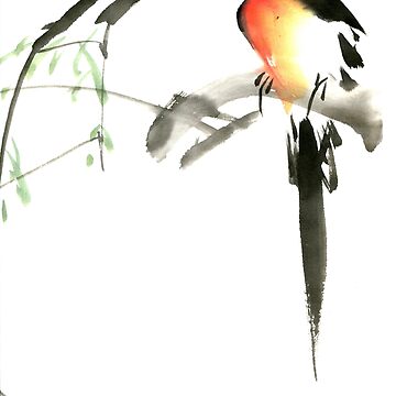 "Chinese Shui-mo(水墨)- Bird" Art Print for Sale by jasonksleung | Redbubble