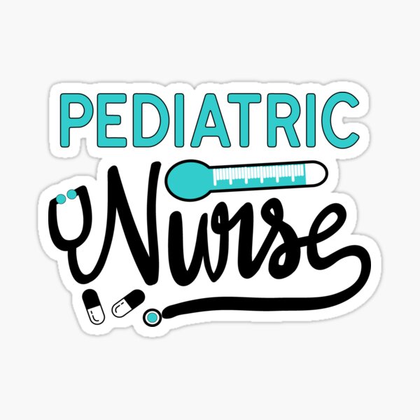 "Pediatric Nurse Stethoscope Peds Nursing Gift" Sticker for Sale by ...