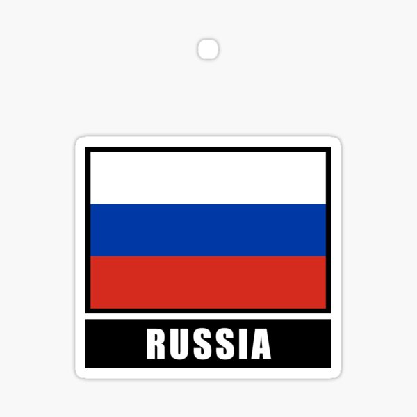 "Russia Russian flag flag" Sticker by GeogDesigns | Redbubble