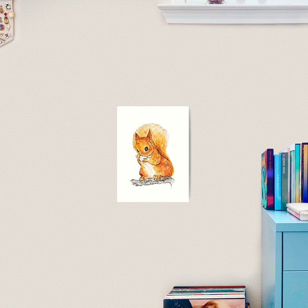 "Squirrel Nutkin Peter Rabbit Beatrix Potter" Art Print by ...