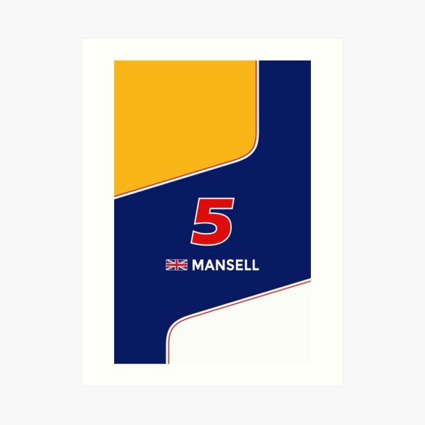 "F1 Legends - Nigel Mansell" Art Print for Sale by sednoid | Redbubble