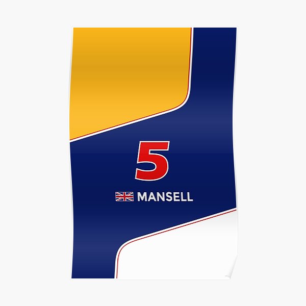 "F1 Legends - Nigel Mansell" Poster for Sale by sednoid | Redbubble