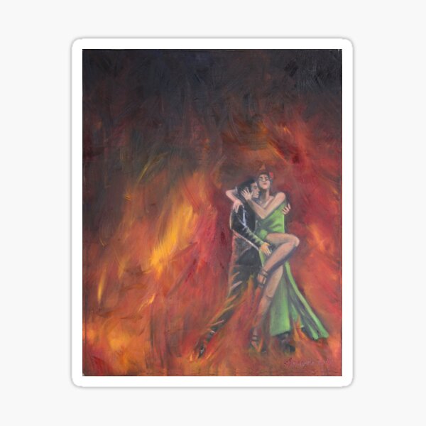 "The Tango" Sticker for Sale by kLoraine | Redbubble