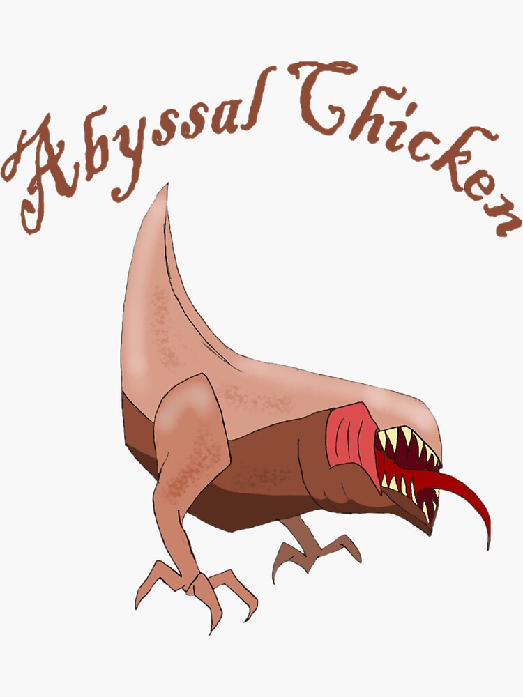 "Abyssal Chicken" Sticker by nandersen95 | Redbubble