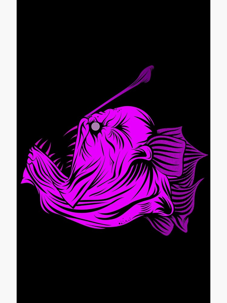 "pink deep sea angler fish" Canvas Print by wetchickenlip | Redbubble