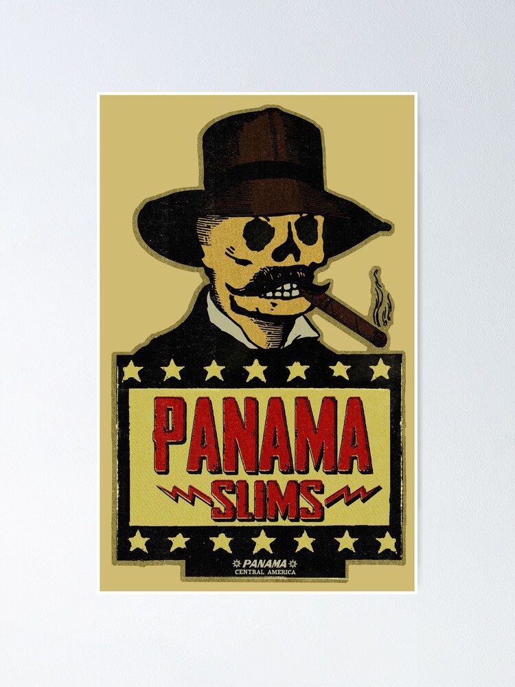"Vintage Panama Cigar Ad" Poster for Sale by Kujo Vintage | Redbubble