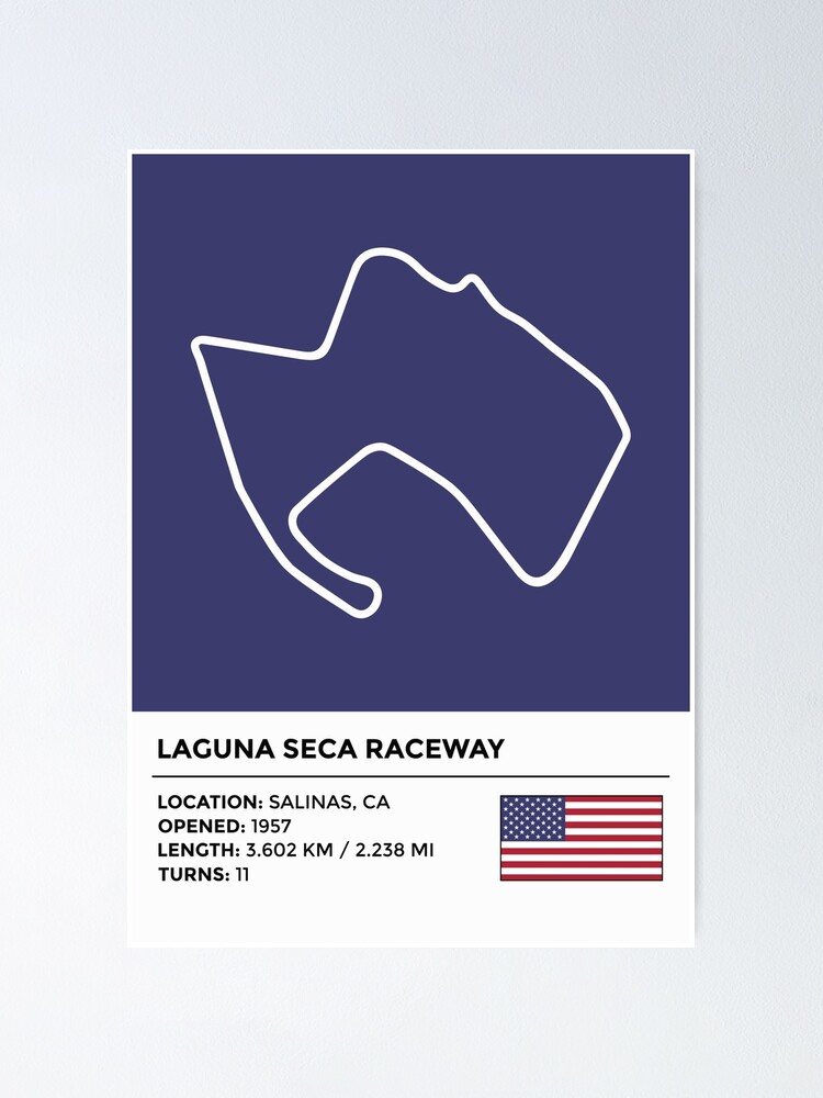 "Laguna Seca Raceway [info]" Poster for Sale by sednoid | Redbubble