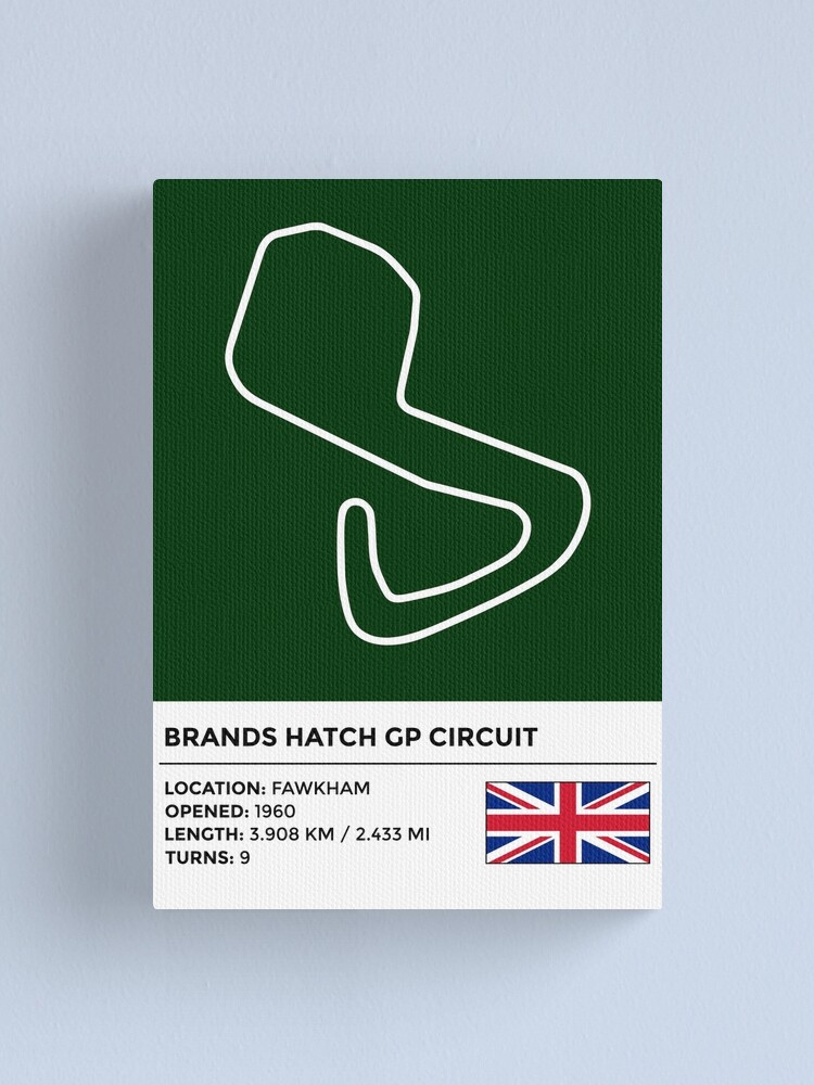 "Brands Hatch GP Circuit [info]" Canvas Print by sednoid | Redbubble