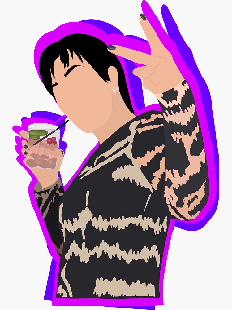 "Kris Jenner Peace Sign" Sticker for Sale by leacatt | Redbubble
