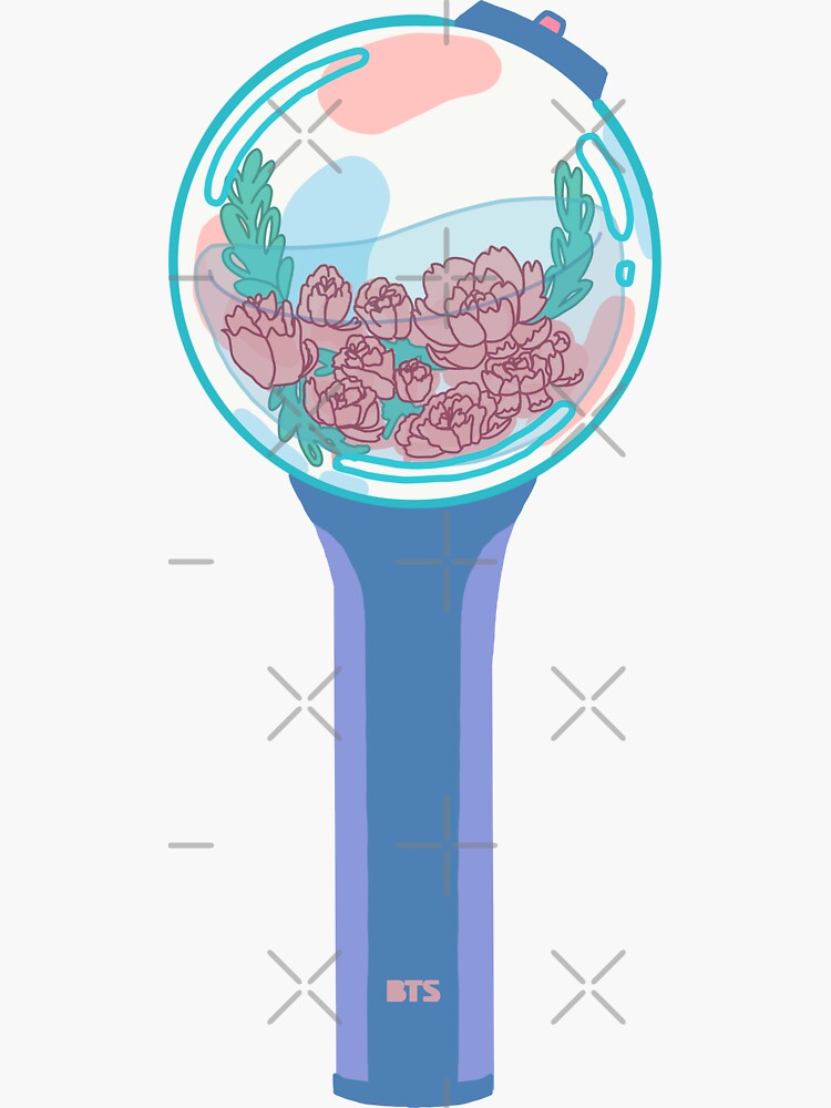 "BTS aesthetic light stick " Sticker by mdevnanda | Redbubble
