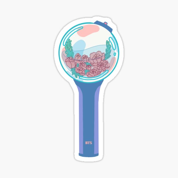 "BTS aesthetic light stick " Sticker by mdevnanda | Redbubble
