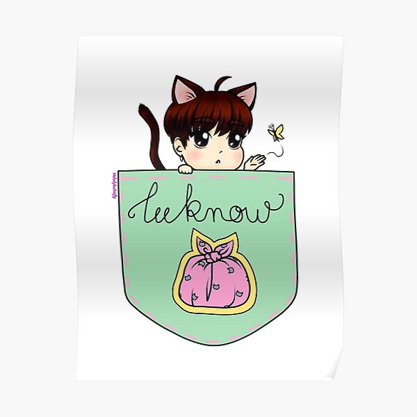 Póster «Chibi Leeknow Stray Kids» de MelodyButterfly | Redbubble