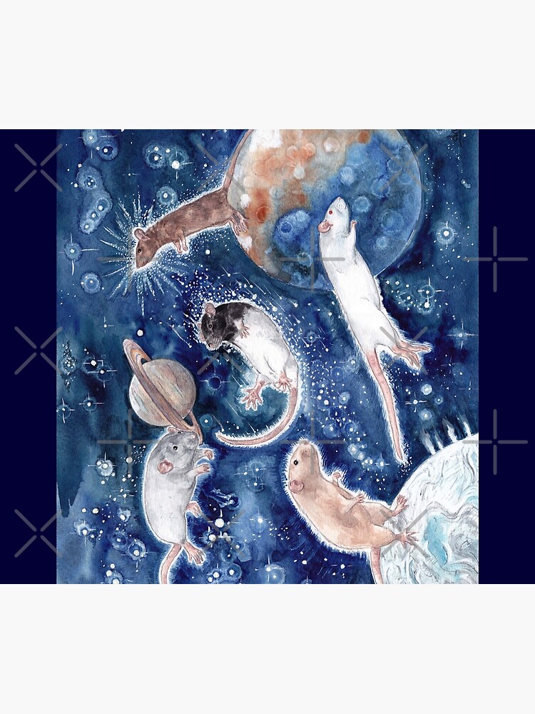 "Rats are Stars Spelled Backwards" Throw Blanket by drusillak | Redbubble