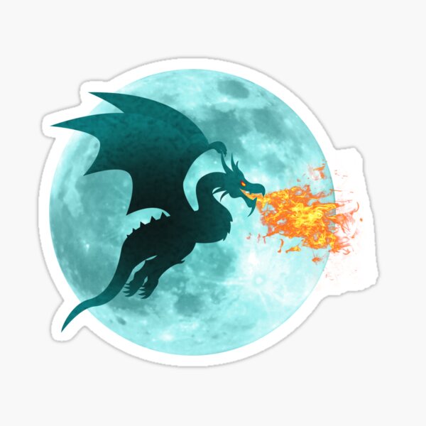 "Fire Dragon" Sticker for Sale by HappyStore66 | Redbubble