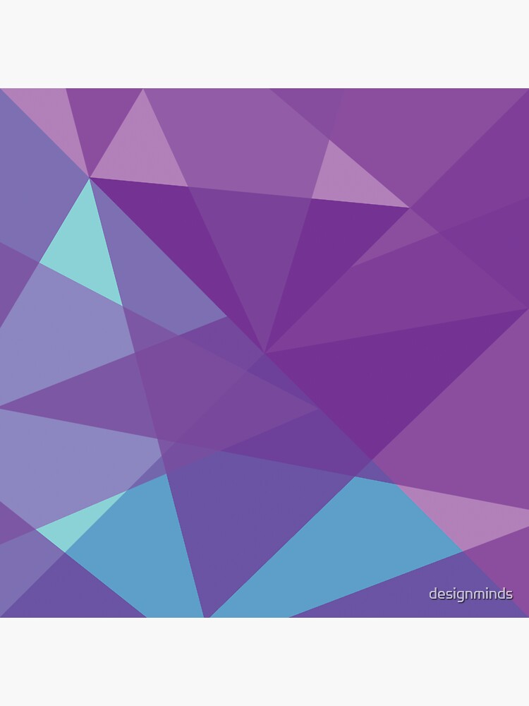 "Geometric Mosaic Triangles (purple/blue)" Sticker for Sale by ...