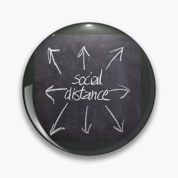 "Keep Your Social Distance Words & Arrows on Chalkboard, RBSSG" Pin for ...
