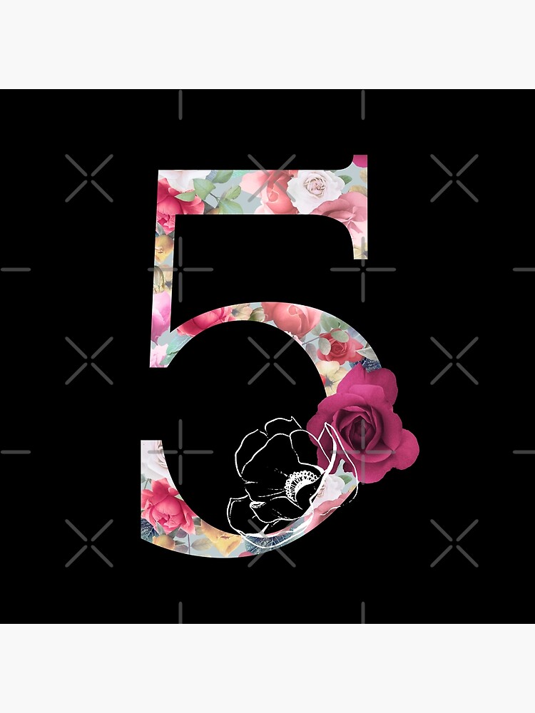 "Flower Number Five Spring Flower Bloom 5" Poster by Space-Bug | Redbubble