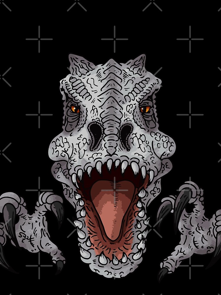 "The Indominus Rex Head" T-shirt for Sale by Redneck-Stupid | Redbubble ...