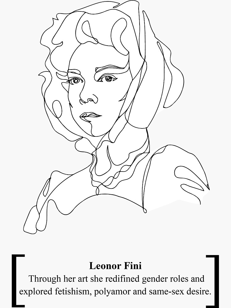 "Leonor Fini" Sticker by LaraMalloy | Redbubble