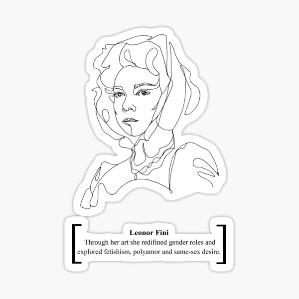 "Leonor Fini" Sticker by LaraMalloy | Redbubble
