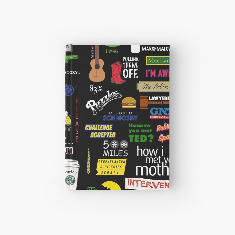 "How I Met Your Mother | HIMYM | TV Show | Collage" Hardcover Journal ...