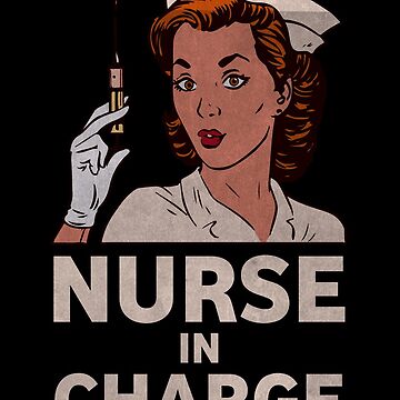 "Nurse in Charge, Gift for Nurses, Nursing Student Gift" Sticker for ...