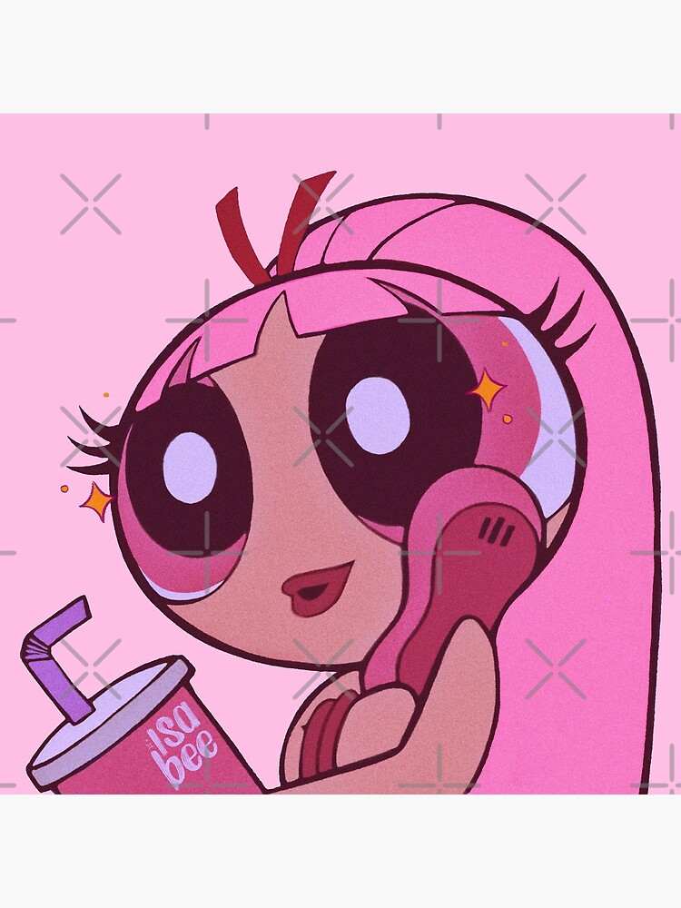 "Cartoon - Pink Hair" Photographic Print for Sale by Isa-bee | Redbubble