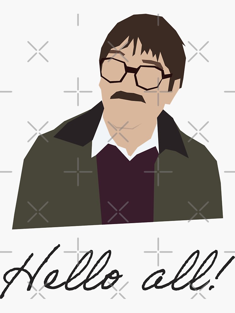 "Friday Night Dinner Jim - Hello all Vector Artwork" Sticker by ...
