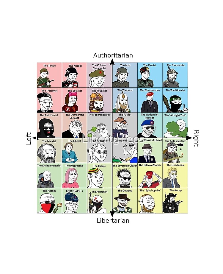 "Wojak Political Compass" iPad Case & Skin for Sale by LibertyTees ...
