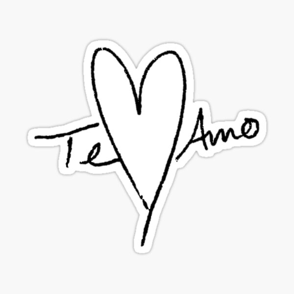 "te amo" Sticker for Sale by bjkDZN | Redbubble