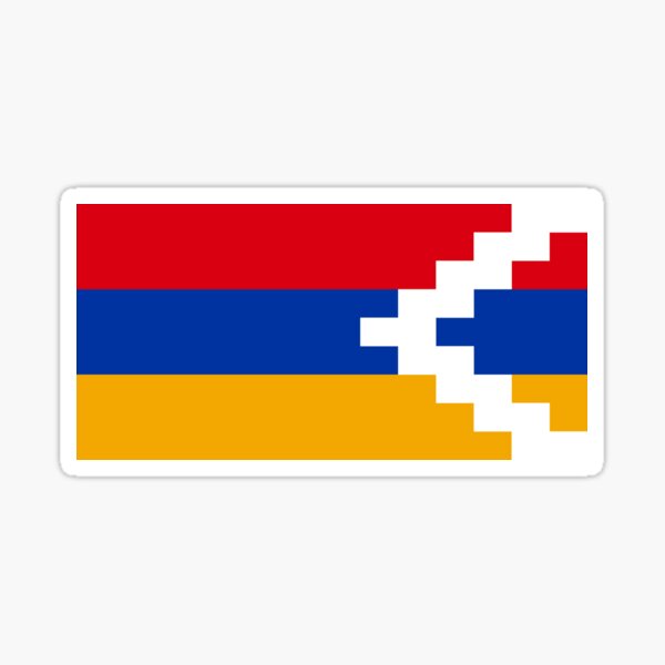 "Artsakh Republic Flag" Sticker by FunWithFlags | Redbubble